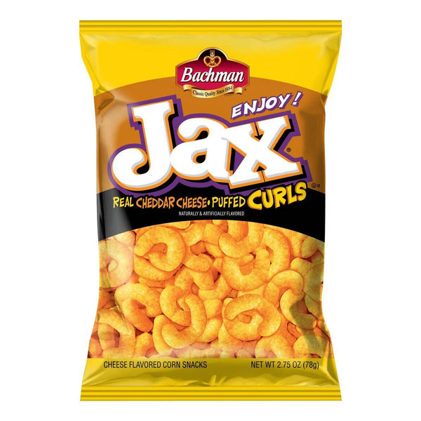 Bachman Jax Cheddar Cheese Puffed Curls – Your Snack Box