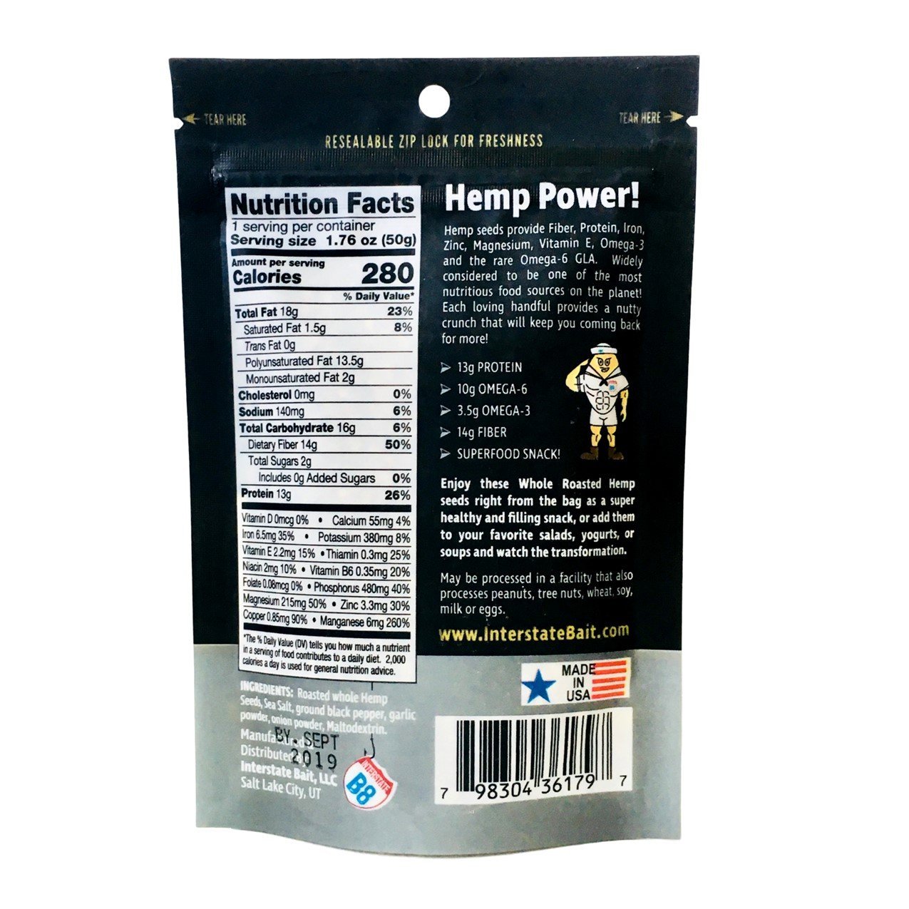 Salty Pepper Whole Roasted Hemp Seeds – Your Snack Box